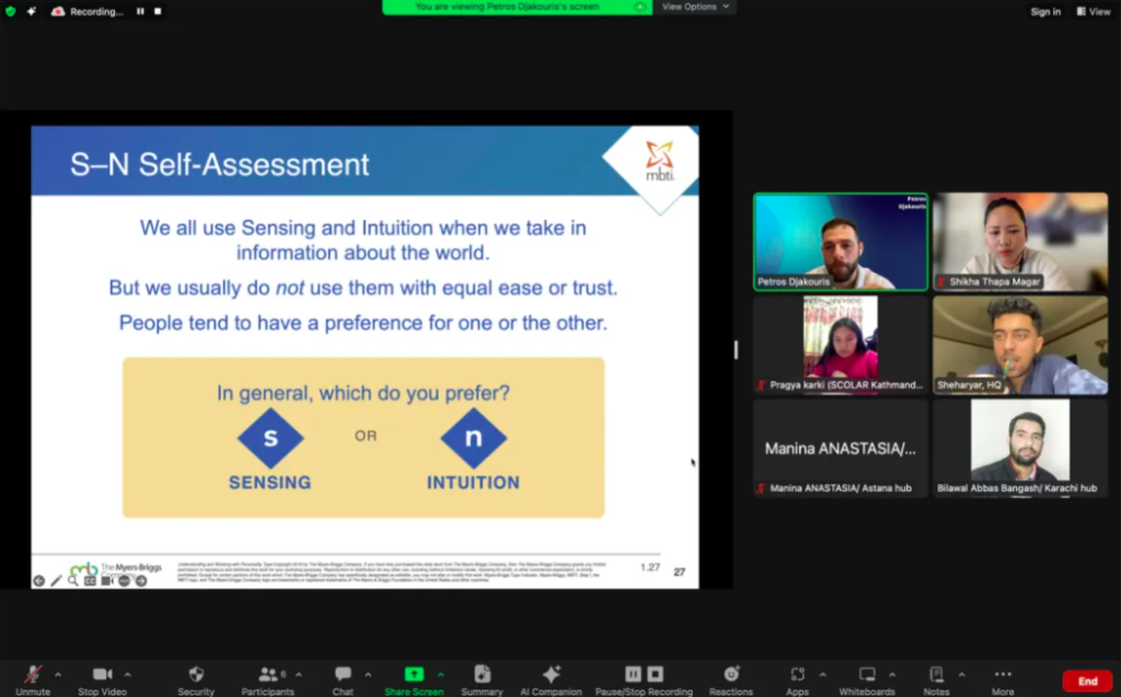 SCOLAR x Petros Djakouris MBTI Session – SCOLAR Network